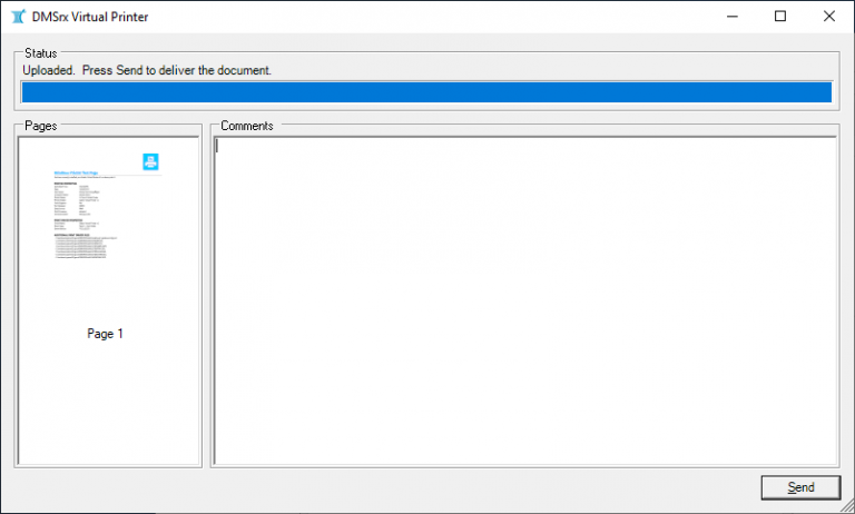 DMS Virtual Printer | In Touch Pharmaceuticals